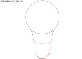 How To Draw A Light Bulb Easy Drawing Art Bulb Light Bulb Light