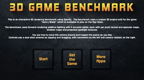 3d game benchmark for iphone download