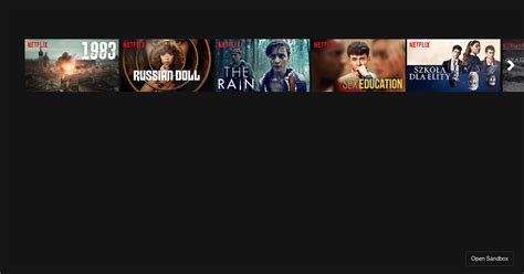 Netflix Slider Codesandbox