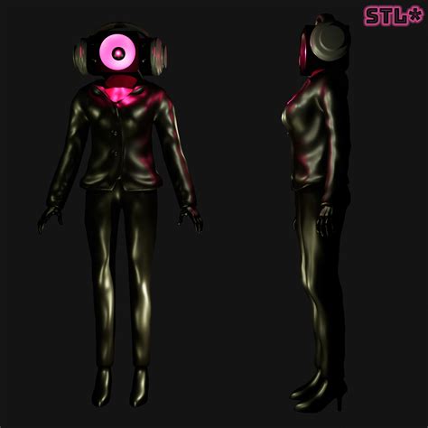 Stl File Speaker Woman From Skibidi Toilet 3d Fan Art 🔉・3d Print
