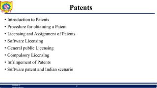IPR Unit 2 Part 2 Patenting Procedure Ppt