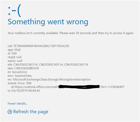 Error Something Went Wrong When Trying To Access Shared Mailbox ﻿ Cloud Services
