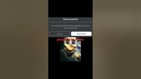 You Were Disconnected For Being Idle 20 Minutes Youtube