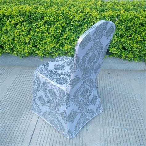 Badu Bg Бронзираща златиста щампа за столове Разтеглив спандекс Сватбени калъфи за столове