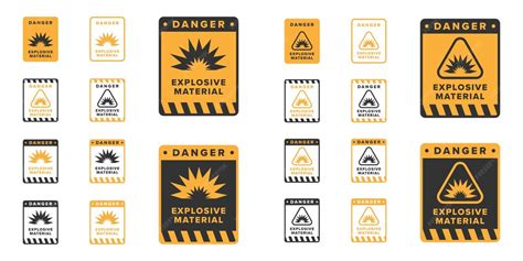 Premium Vector Explosive Icon Sign Design Vector Explosives Hazard