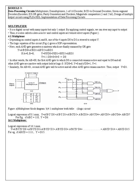 Dld Module Ii Pdf Binary Coded Decimal Electronic Design
