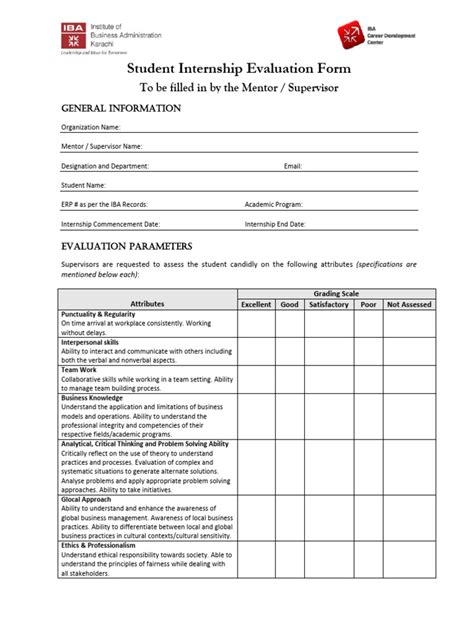 Internship Evaluation Form Rev06012020 Pdf Evaluation Critical