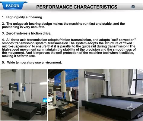 High Rigidity Air Bearing Coordinate System 3d Cmm Coordinate Measuring Machine In Stock Buy