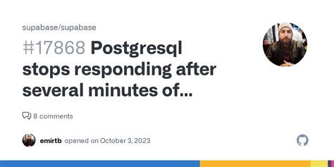 Postgresql Stops Responding After Several Minutes Of Inactivity With A Directly Connected