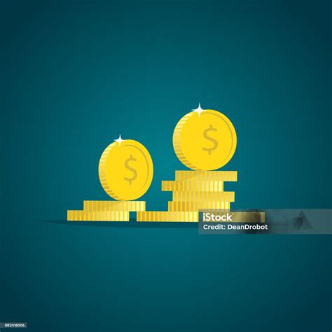 평면 스타일에 금화의 스택입니다 힙 또는 돈의 더미입니다 벡터 일러스트 레이 션 0명에 대한 스톡 벡터 아트 및 기타 이미지 0명 개념 개념과 주제 Istock