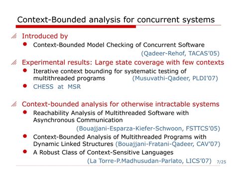 Ppt Context Bounded Analysis Of Concurrent Queue Systems Powerpoint