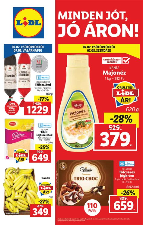 Lidl üzletek akciós újságja július től Fekete Péntek Infó Lidl akció Lidl ár