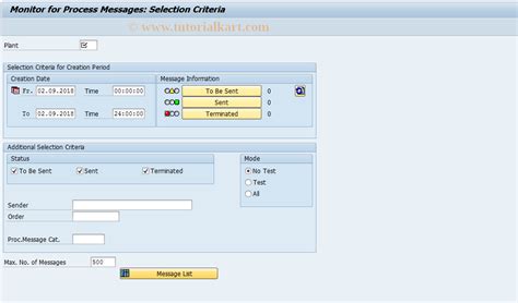 CO XT SAP Tcode Monitor For Process Messages CO XT SAP Tcode Monitor For Process Messages