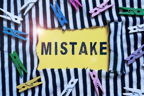 Hand Writing Sign Mistake Conceptual Photo Misconception About The Meaning Of Something Thing