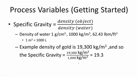 How To Find Specific Gravity