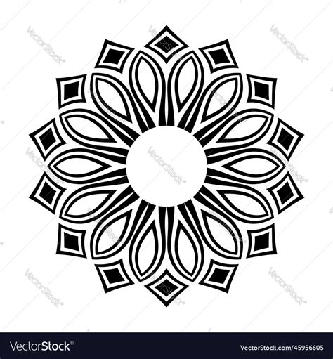 Decorative Radial Pattern Royalty Free Vector Image