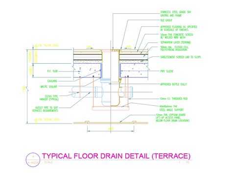 Gully Trap Detail Drawing