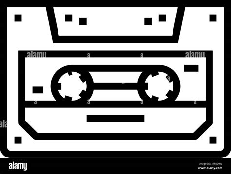 Cassette Tape Retro Music Line Icon Vector Illustration Stock Vector Image And Art Alamy