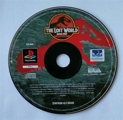 Disk Only The Lost World Jurassic Park Playstation 1 One Ps1 Psone Ps