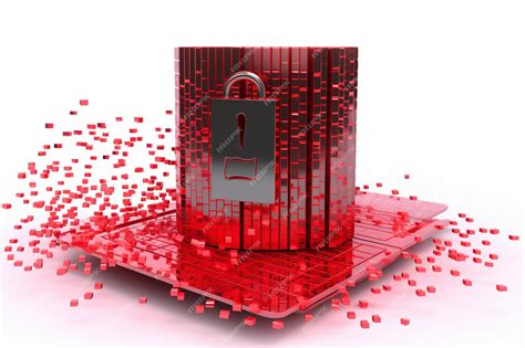 Premium Photo 3d Icon Of A Data Breach Warning Sign With Binary Code