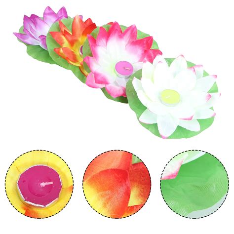 Led 방수 플로팅 조명 색상 변경 플라워 라이트 플라워 나이트 램프 풀 가든 탱크 웨딩 장식 4 개 Aliexpress