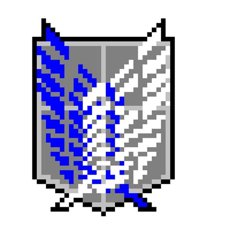 Картинки по клеточкам аниме атака титанов