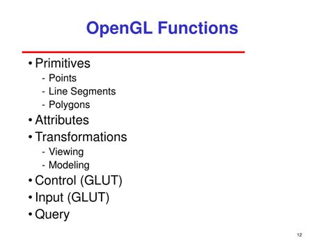 Ppt Programming With Opengl Part 1 Background Powerpoint Presentation Id4699094