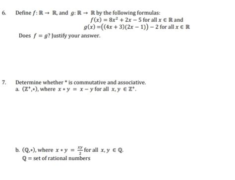 solved define f rto r and g r r by the following formulas f x 8x 2