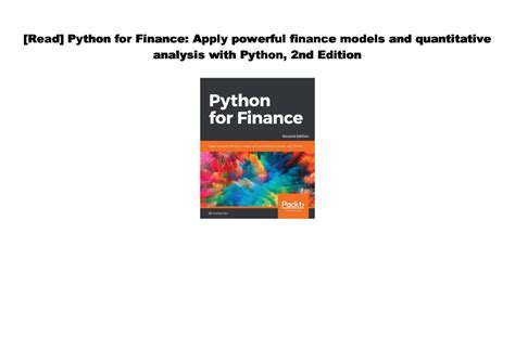 [doc] python for finance apply powerful finance models and