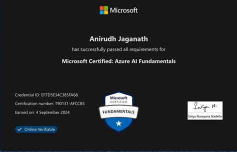 Anirudh Jaganath On Linkedin Azureai Microsoftcertified Artificialintelligence Cloudcomputing…