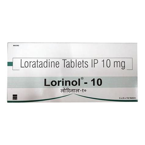 Buy Lorinol 10 Tablet 15s Online At Upto 25 Off Netmeds