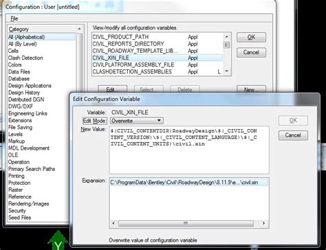 OpenRoads OpenSite Set Default XIN File In OpenRoads Communities