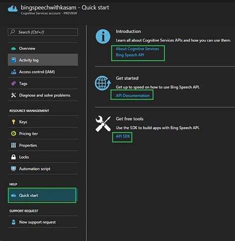 Getting Started With Microsoft Cognitive Services Bing Speech Api