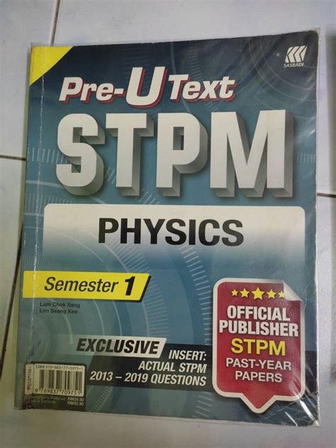 Stpm Physics Sem 1 Hobbies And Toys Books And Magazines Textbooks On Carousell
