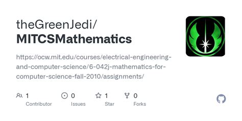 GitHub TheGreenJedi MITCSMathematics Https Ocw Mit Edu Courses Electrical Engineering And