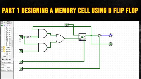 Part 1 Designing A Memory Cell Using D Flip Flop Youtube