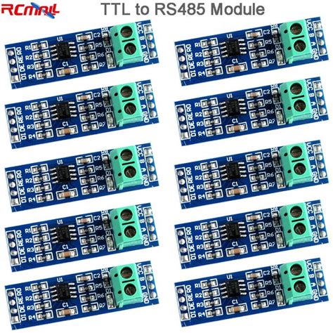 10pcs Ttl Uart Serial Adapter To Rs 485 Max485 Converter Module 5v For Arduino Ebay