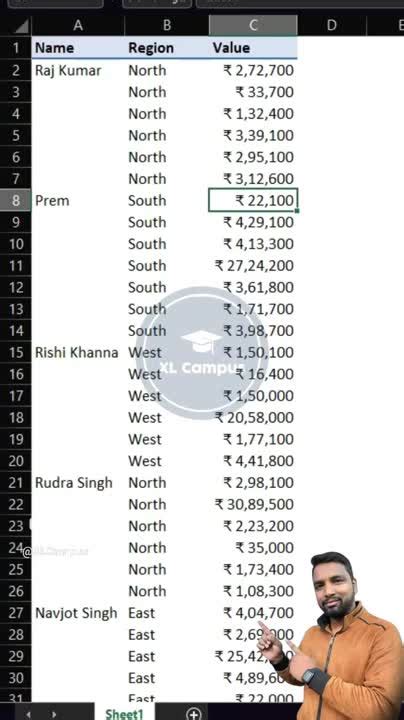 arvind gupta on linkedin excel shorts