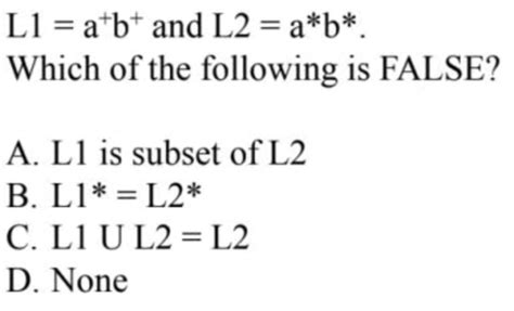 Theory Of Computation Regular Expression Model Practice Questions For Gate Toc Question 6