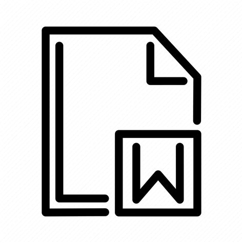 Extension File Line Style Processor Word Icon Download On Iconfinder