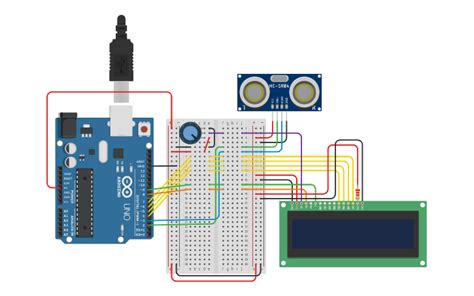 Circuit Design Copy Of Distance Measurement Tinkercad