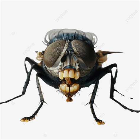 인간의 이빨을 가진 재미있는 파리 이 이의 하얀 치아 Png 일러스트 및 이미지 에 대한 무료 다운로드 Pngtree