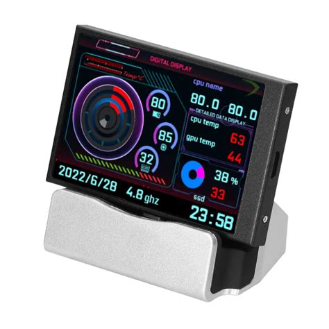 Cac 3 5 Ips Lcd Monitor Display Cpu Gpu Base Station