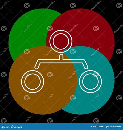 Organization Chart Icon Hierarchy Structure Graph Stock Vector Illustration Of People