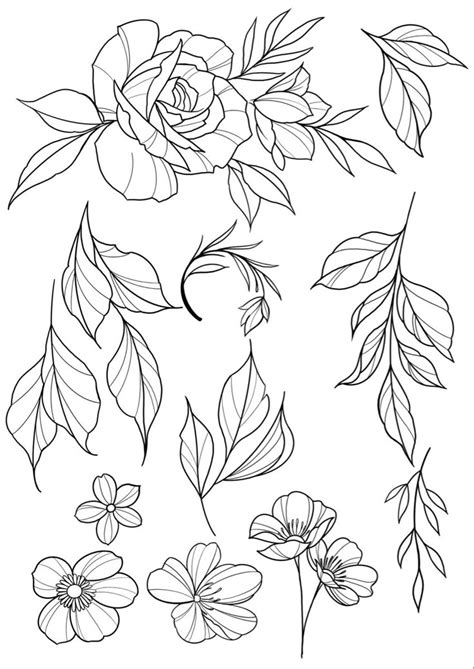 Simple Leaf Tattoos
