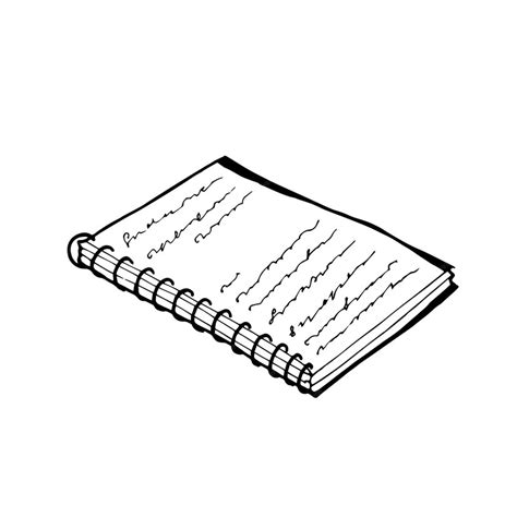 Premium Vector Line Drawing Diary Notebook Writing Draft Business Concept Modern One Line Draw