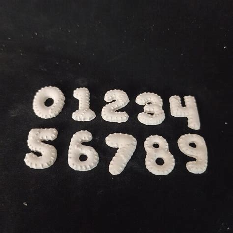 خرید و قیمت بیس خام اعداد 0 تا 9 جنس سنگ مصنوعی باسلام فونت وصله دار