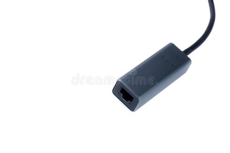 Adaptador De Rede Para Tv Ou Lan Ethernet Rj 45 Para Usb Imagem De Stock Imagem De Adaptador