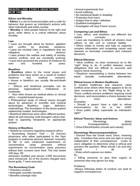 Bioethics Pdf Autonomy Bioethics