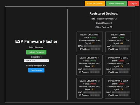 esp ota dashboard